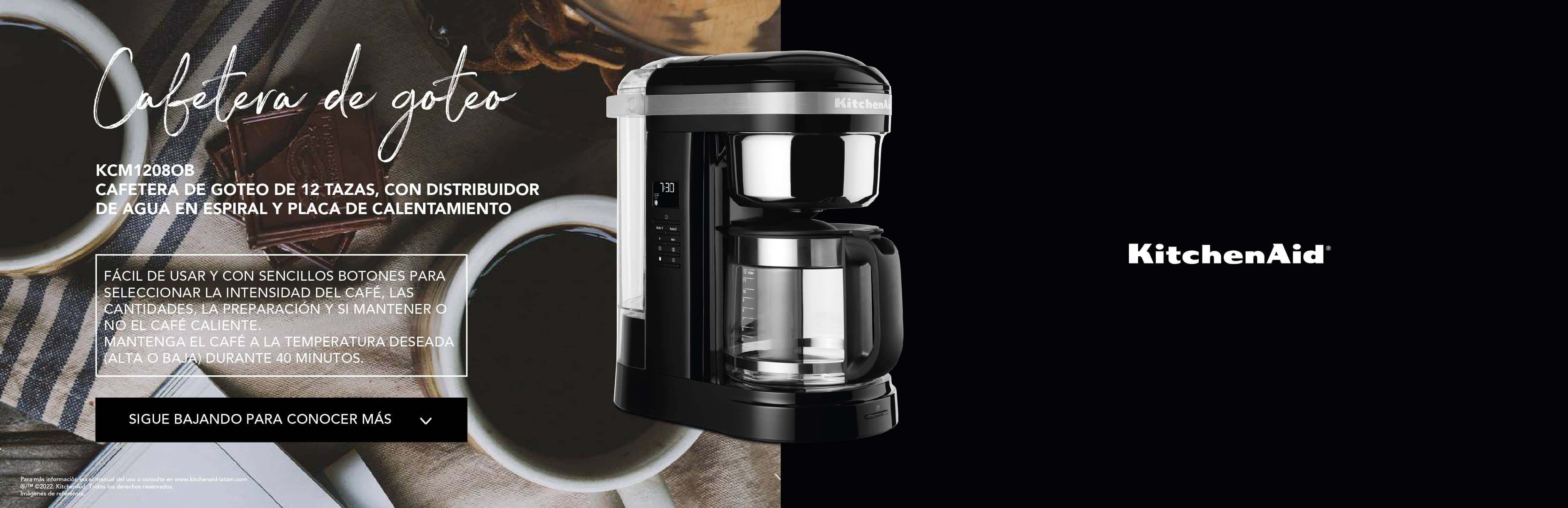 Cafetera con Filtro KitchenAid 12 Tazas con Encendido Programable ...