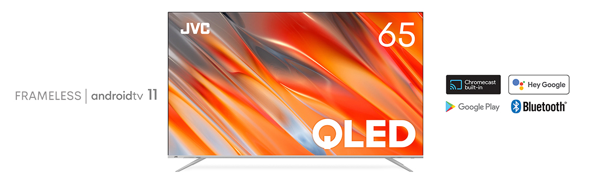 Televisor JVC 65" QLED 4K Smart TV Android Fless LT-65KB727 | Tottus Perú