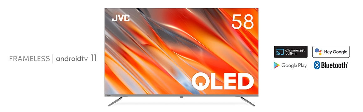 Televisor JVC 58 LT-58KB727 QLED 4K Smart TV Android Flex | Tottus Perú